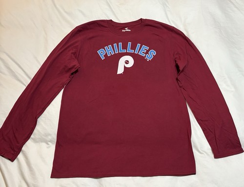 Fanatics MLB Philadelphia Phillies Long sleeve T-shirt SZ L | eBay