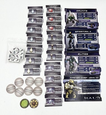 HALO Interactive Strategy Game - Replacement Parts - Dice - Cards | eBay