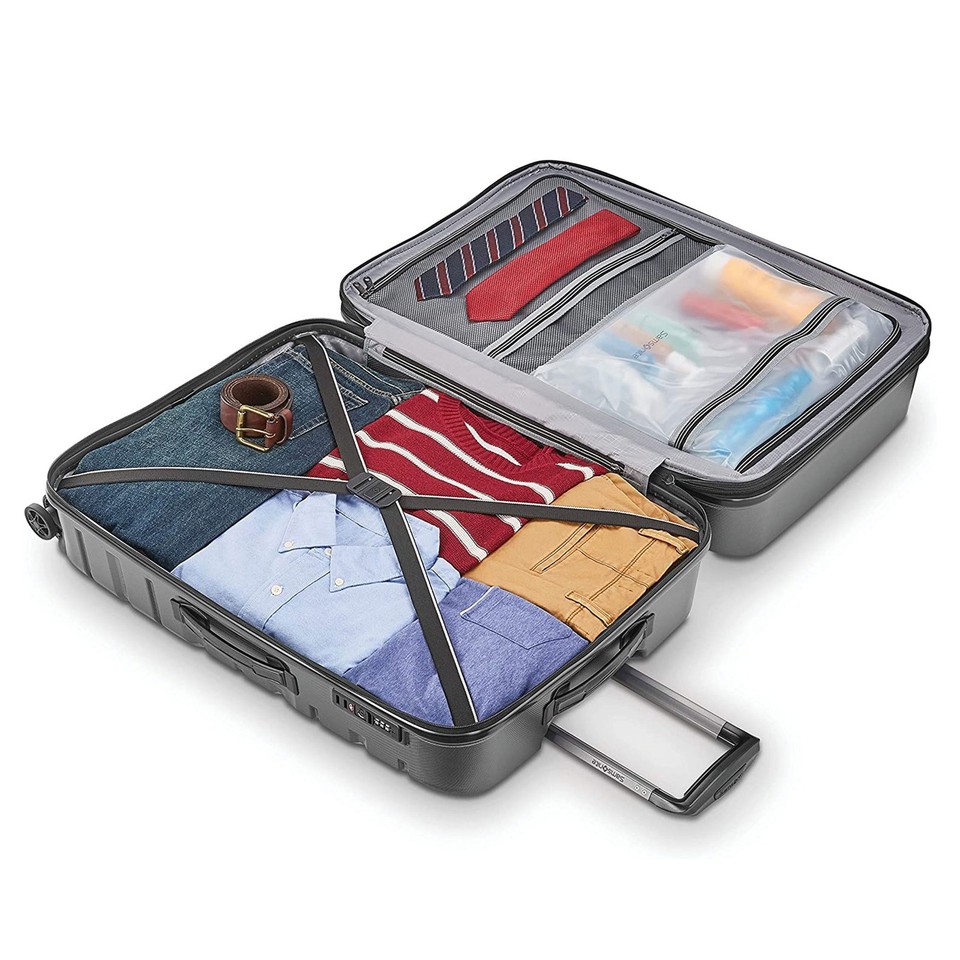 Samsonite Tech 2.0 Hard Side Luggage Set with Wheels, (2 Piece), Gray ...