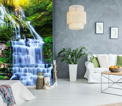 3D Waterfall Stone 1012 Jesus Religion God Wall Paper Wall Print Decal ...