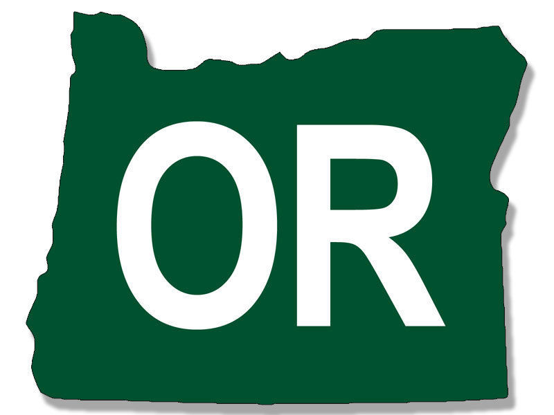 4" green oregon shaped car sticker decal usa made | eBay