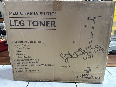 New Medic Therapeutics At-Home Leg Toner Workout Machine, Black | eBay