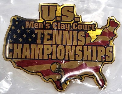 U.S Men's Clay Court Tennis Championship Houston Texas Lapel Pin | eBay