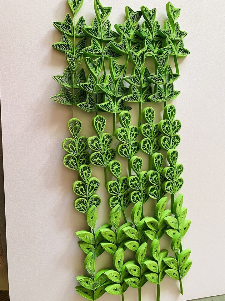 DIY Paper Quilling Leave Bunch Handmade Scrapbooking Craft Wall Art New ...