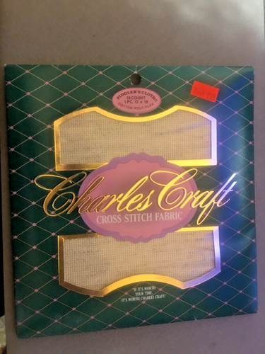 New Charles Craft Cross Stitch Fabric Crafts 18 Count 12 x 18 cotton ...