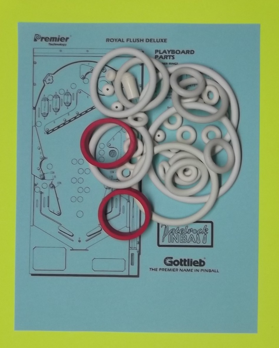 1983 Gottlieb Royal Flush Deluxe pinball rubber ring kit | eBay