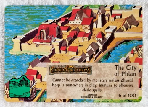 SPELLFIRE The City of Phlan Rune & Ruins TSR CCG CARD 6/100 Set 8 Rare ...