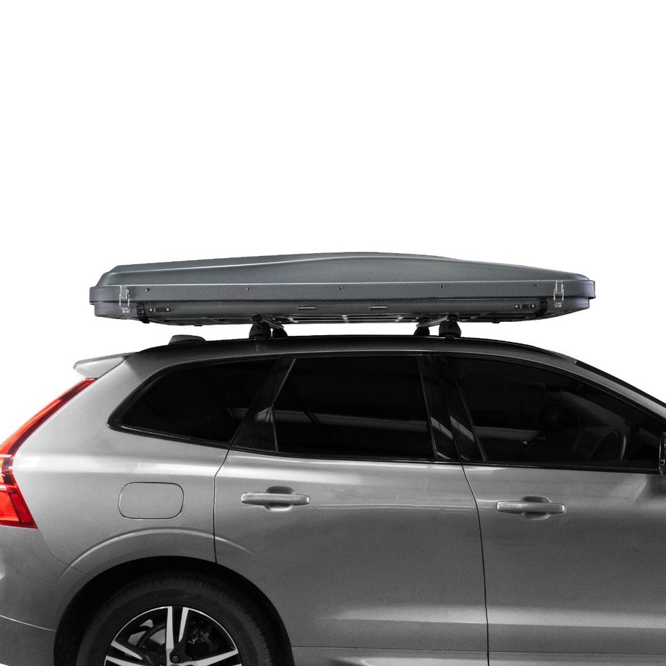 Car Roof Top Tent Grey Large Hard Shell Box Gas Assisted Pop Up ...