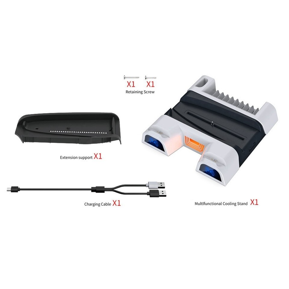 Für Slim/für Pro, Vertikaler Kühlständergriff, Doppelladestation mit ...