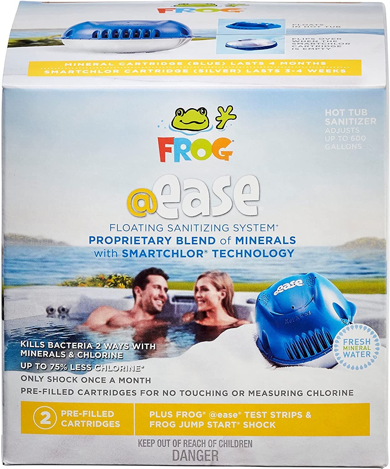 Frog@EASE Sanitizing System; SmartChlor Cartridges Test Strips Jump ...