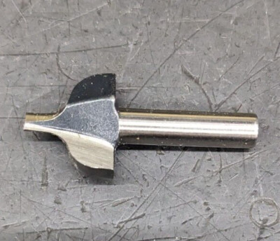 Byrom BIC Ogee Point Router Bit HSS 13/64" Radius 13/16 CD 1/4 Shank ...
