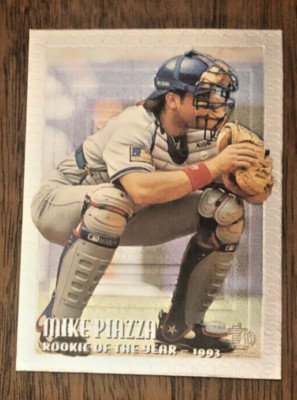 1995 Topps Embossed Baseball Mike Piazza #110 LA Dodgers HOF Rookie Of ...