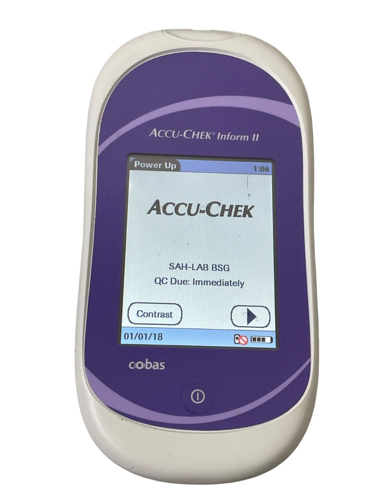 Roche Cobas Accu-Chek Inform II Glucose Monitor Meter w/ Base (no ...
