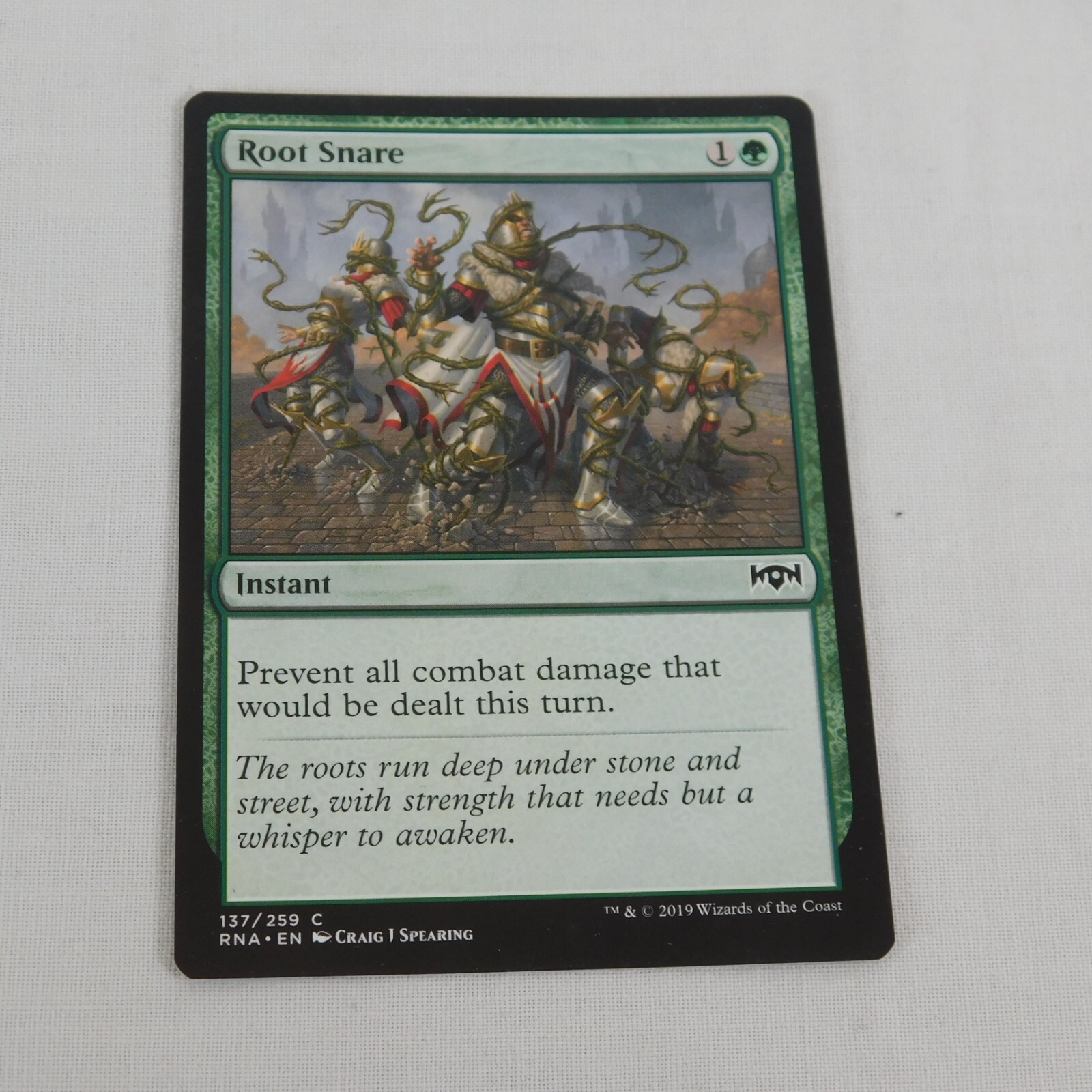 Root Snare MTG 2019 Green Instant 137/259 Ravnica Allegiance Common ...