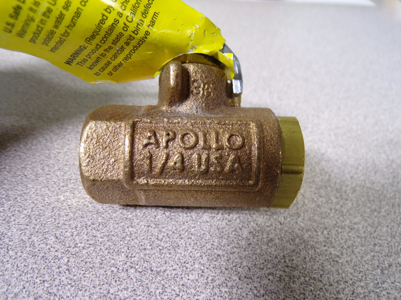 APOLLO Bronze B584 FNPT x FNPT Ball Valve, Lever, 1/4" Pipe Size (K) | eBay
