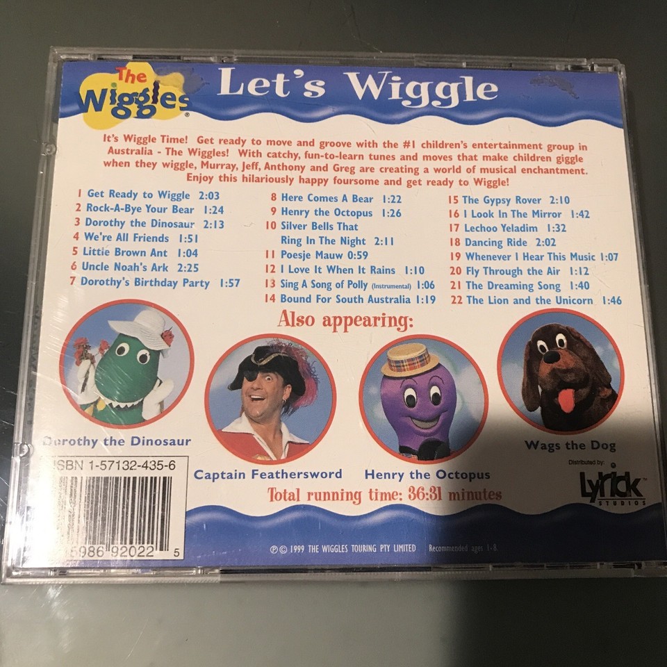 The Wiggles Cd Dvd Lot- Let’s Wiggle, Big Red Car, Getting Strong ...