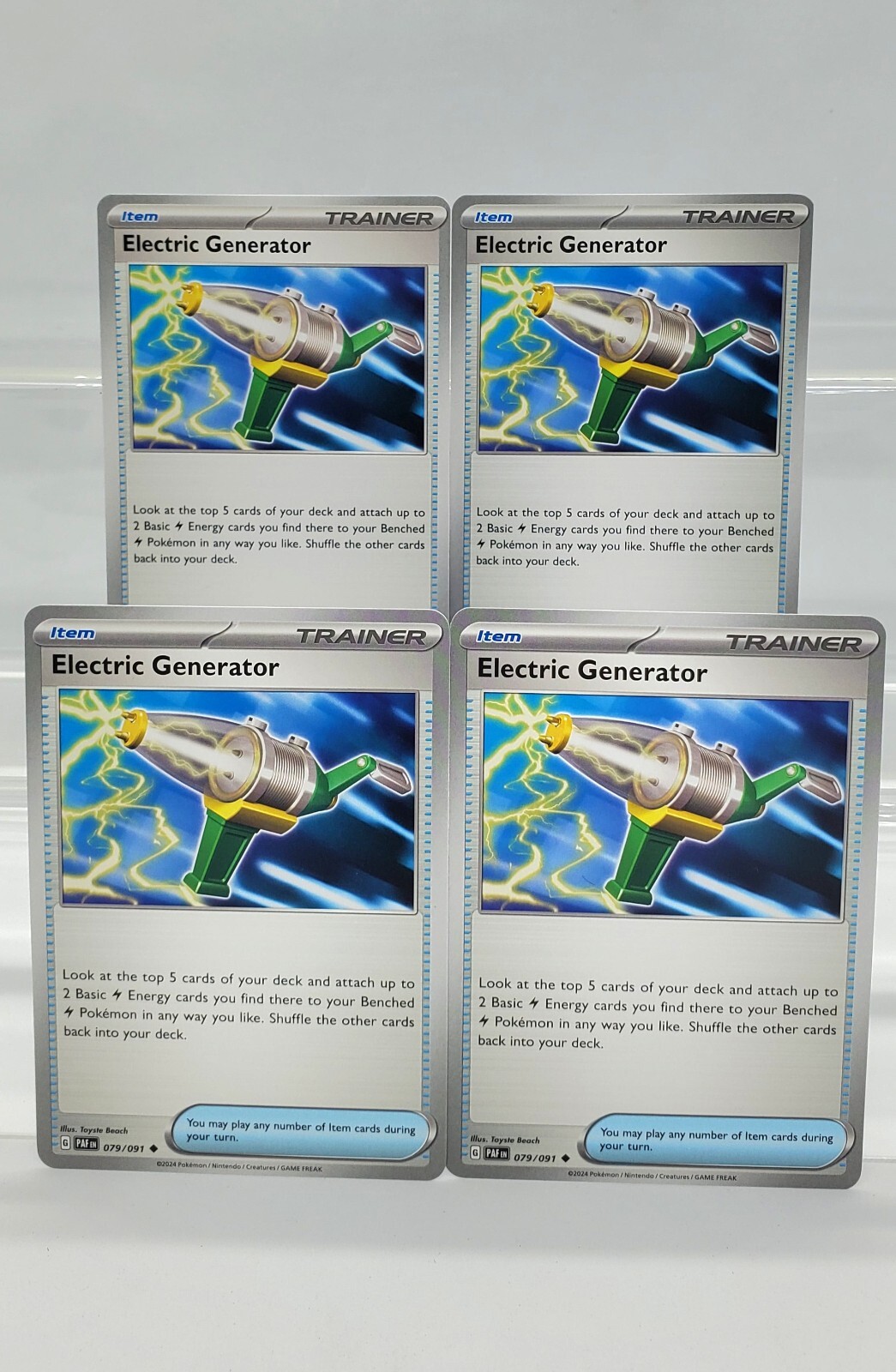 Pokemon TCG Electric Generator 079/091 SV: Paldean Fates - 4 Cards ...
