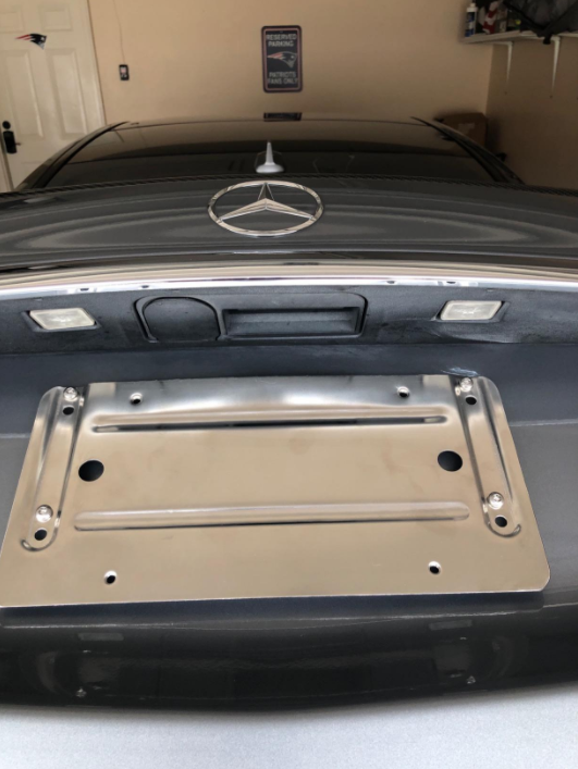 Rear License Plate Tag Holder Mount Adapter Bracket for MERCEDES-BENZ ...