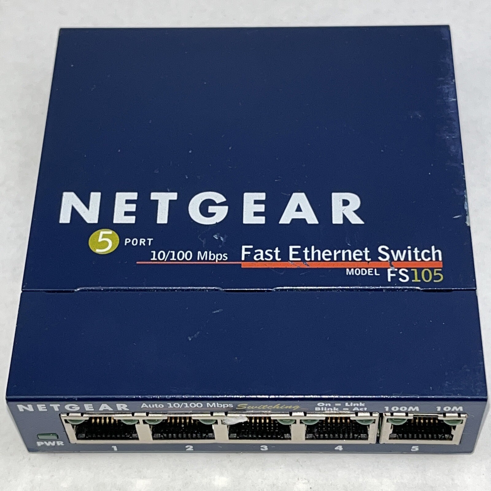 Netgear ProSafe FS105 v2 5-Port 10/100 Fast Ethernet Network Switch ...