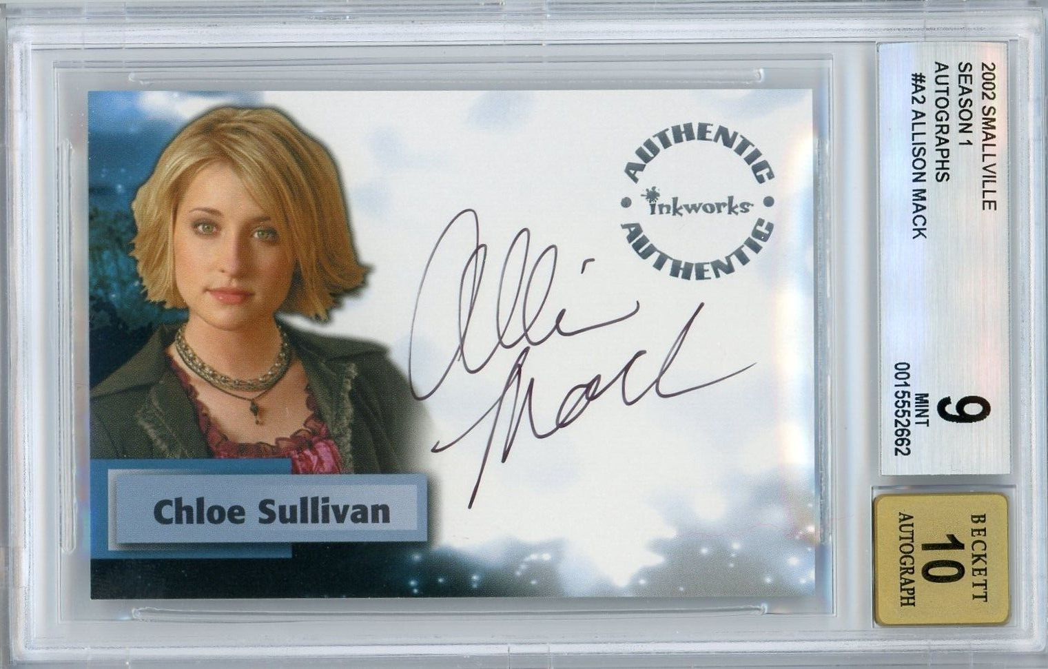 Allison Mack 2002 Smallville Autograph A2 BGS 9 Auto 10 NXIVM CULT Wacko Raniere | eBay