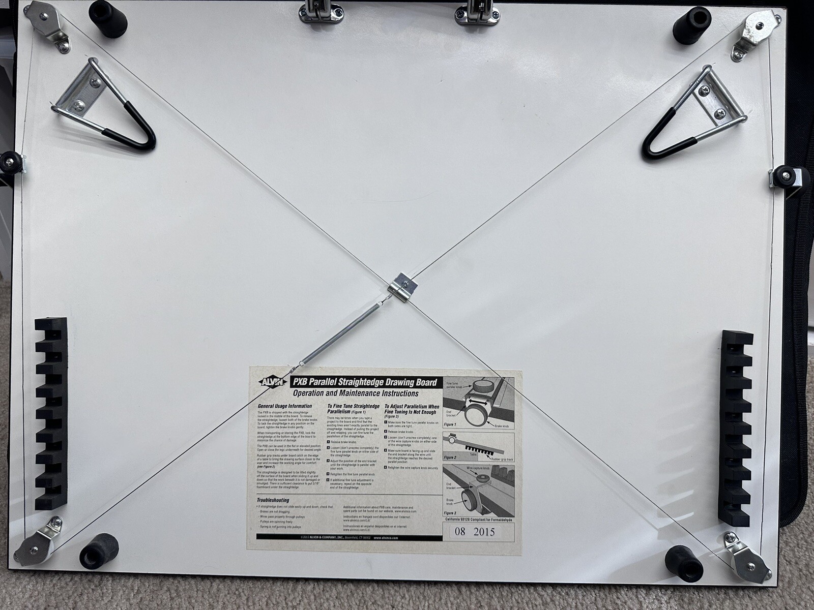 Alvin PXB Portable Parallel Straightedge Drawing Drafting Board 20x26 ...