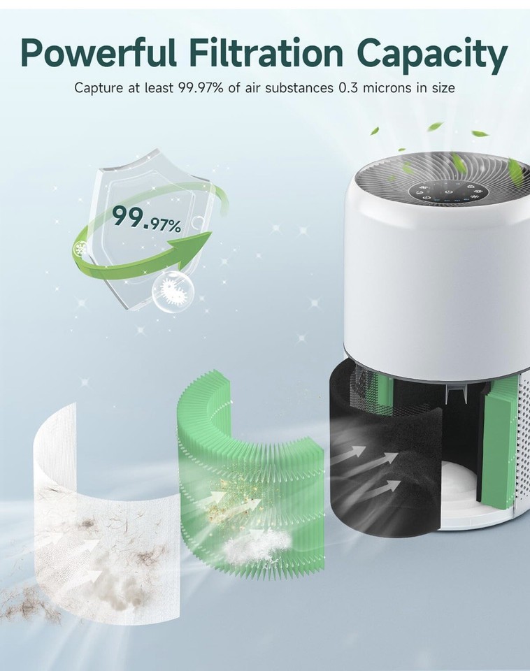 2packs Core 300 Toxin Absorber Replacement Filter for LEVOIT Core300-P ...