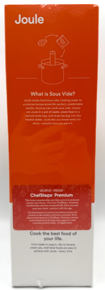 Joule Sous Vide By ChefSteps WiFi Bluetooth Slow Immersion Cooker 1100 ...