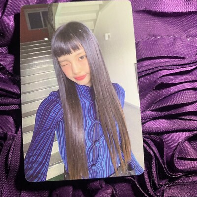 HYEIN NEWJEANS PINK CLUB Edition Celeb K-POP Girl Photo Card Wink | eBay