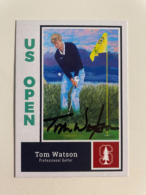 TOM WATSON autograph PGA GOLF 1982 U. S. OPEN NICKLAUS custom signed ...