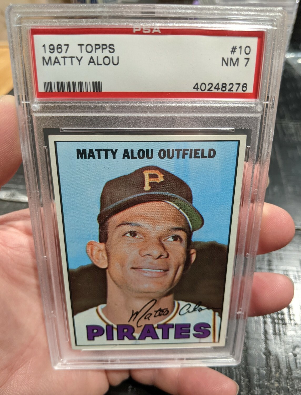 1967 Topps Matty Alou PSA 7 NM #10 Pirates Clean Vintage Card | eBay