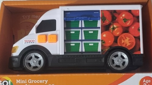 Tesco Mini Grocery Delivery Van 1:35 Diecast Model toy With Sounds ...