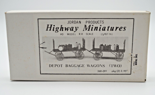 jordan products highway miniatures 360-301 Depot Baggage Wagons (Two ...