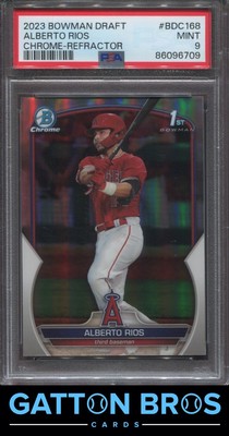 2023 Bowman Draft Chrome Refractor Alberto Rios #BDC168 PSA 9 MINT | eBay