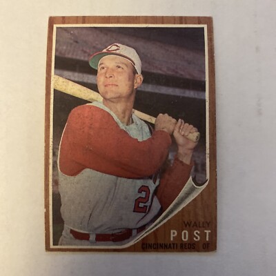 1962 Topps Baseball Wally Post Cincinnati Reds Card #148 | eBay