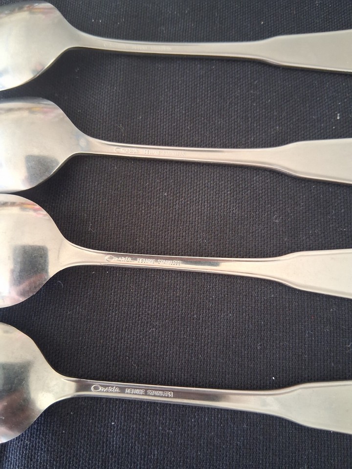 4 Oneida INDEPENDENCE Teaspoons 6" Stainless | eBay