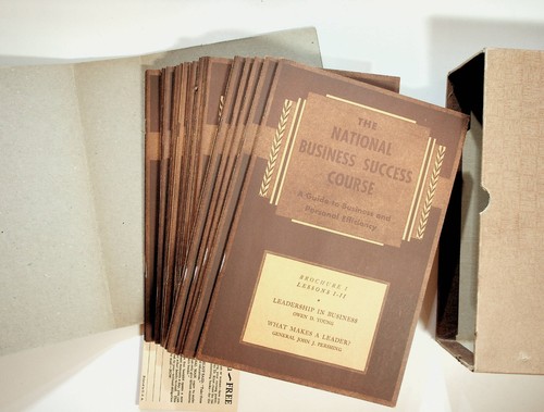 1937 The National Business Success Course Personal Efficiency Guide ...