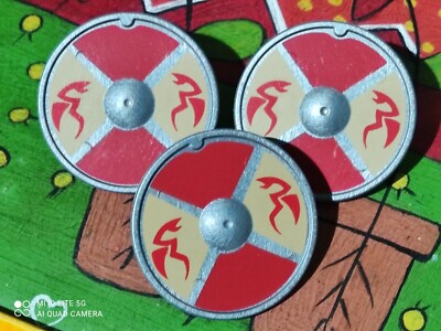 PLAYMOBIL X3 GALLIC VIKING SHIELDS GALLIC VIKING SHIELD 3150 5003 5723 ...
