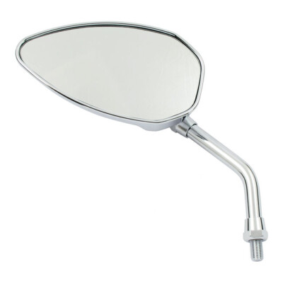 MCS Moto Motorcycle Motorbike Jack Mirror Chromed Abs Head | eBay UK