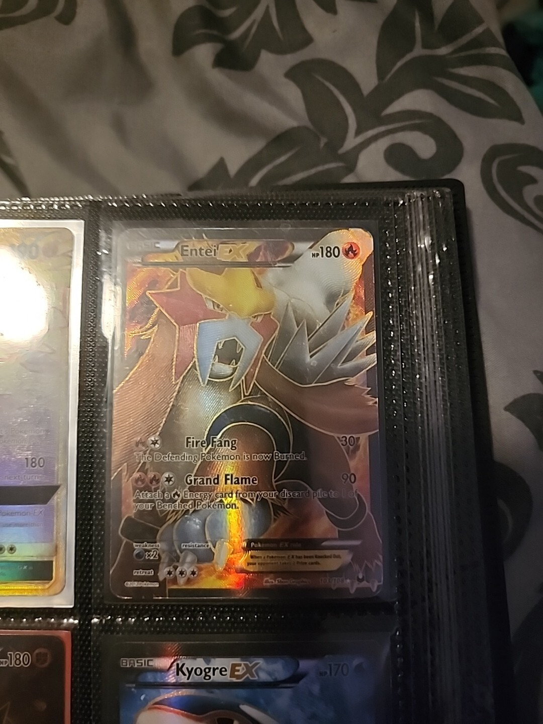 Entei EX - 103/108 - Full Art Ultra Rare - B&W Dark Explorers - Pokemon ...