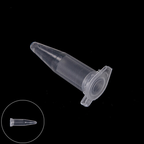50x 1.5ml Lab Clear Micro Plastic Test Tube Centrifuge Vial Snap Cap ...