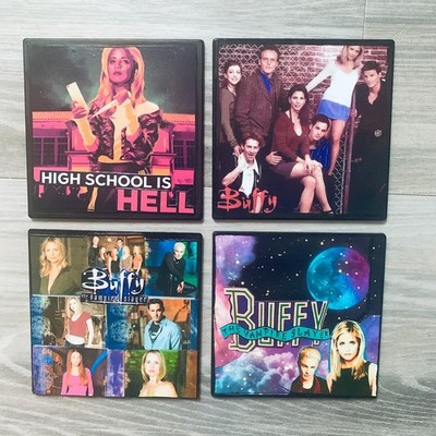 Buffy the Vampire Slayer Custom 4 Coasters High School Hell Cast Logo ...