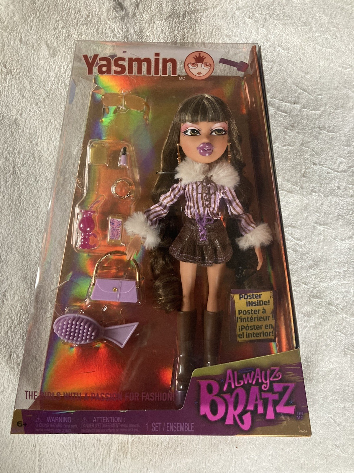 Always Bratz YASMIN Fashion Doll with Accessories and Poster NEW (DTub ...
