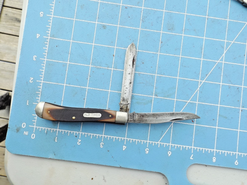 Vintage Schrade Old timer 2 Blade pocket Knife 840T(damaged) | eBay