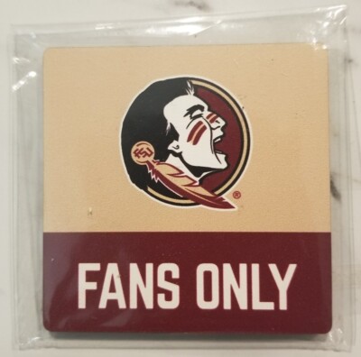 FSU Florida State University Seminoles 2.75" x 2.75" (Fans Only) Magnet ...