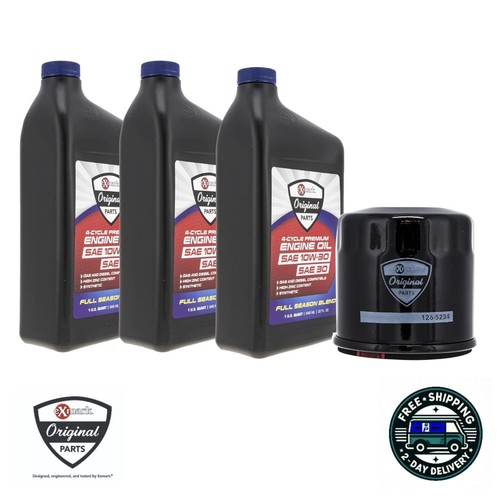 Exmark 135-2566 126-5234 Engine Oil 3 Quarts and Filter Kit Quest E S ...