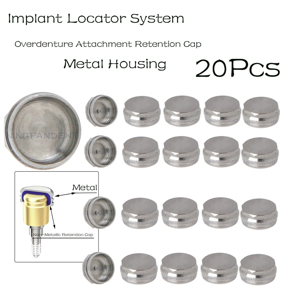 Dental Core Tools Locater System Implant Abutment AH1.0mm &Male Cap Fit ...