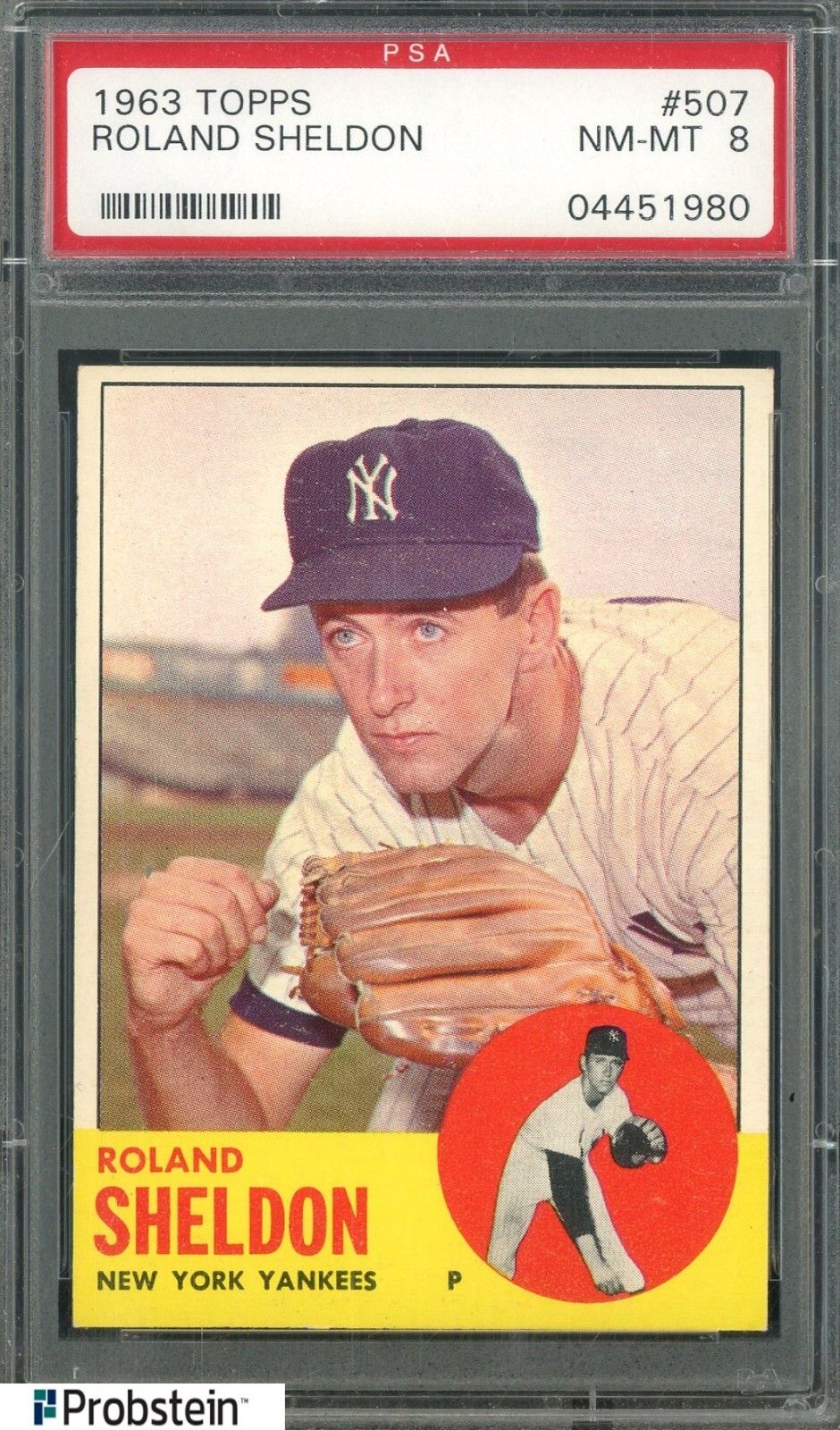 1963 Topps #507 Roland Sheldon New York Yankees PSA 8 NM-MT | eBay