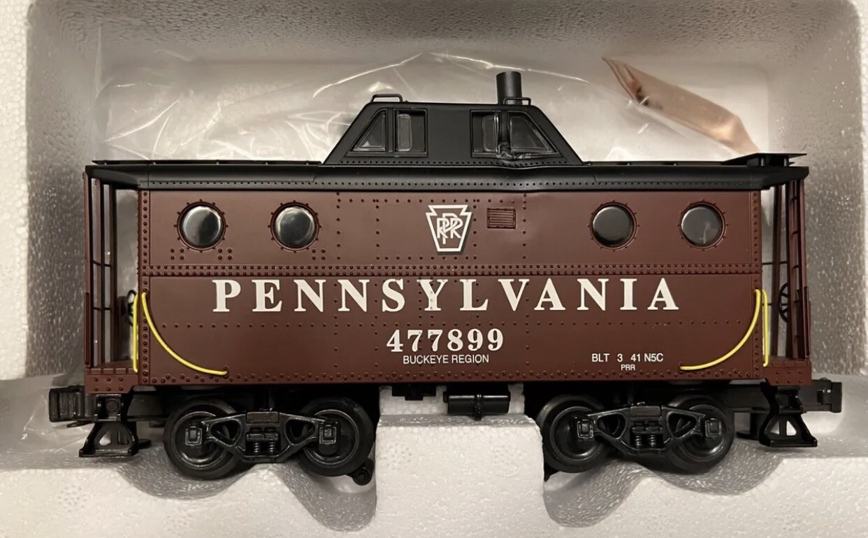 K-LINE PENNSYLVANIA N5C SMOKING CABOOSE! O SCALE GAUGE TRAIN PRR ...