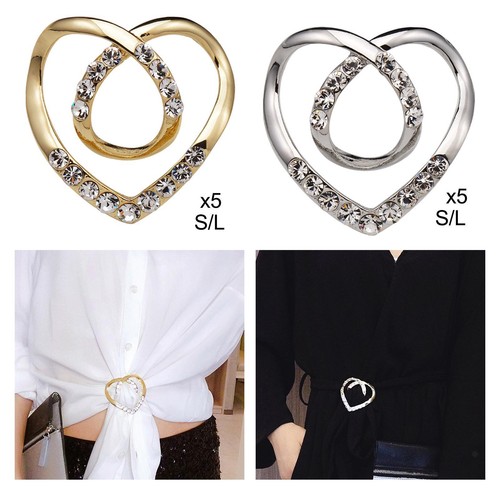 Scarf Clip Shirt Waist Clips Metal Tshirt Clips and Rings, | eBay Australia