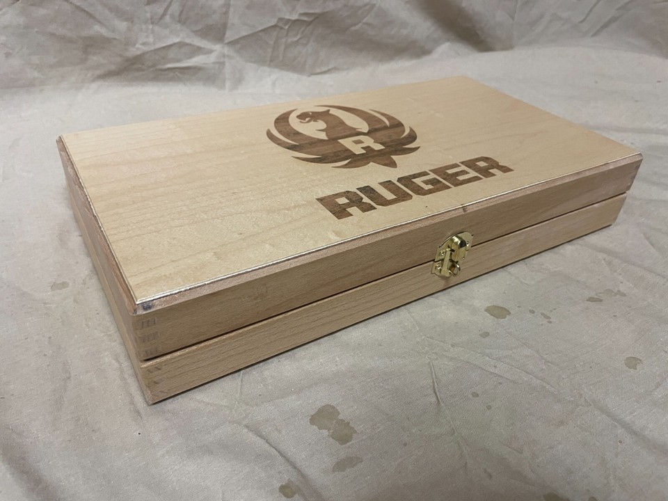 Hand Crafted Ruger Solid wood Storage boxes, gun case, display box. | eBay